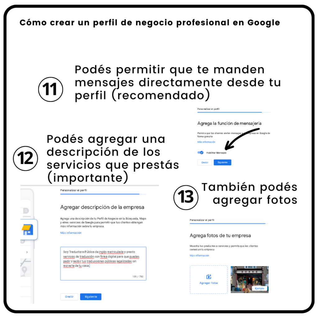 Cómo crear un perfil de negocio profesional en Google - Sol Berges